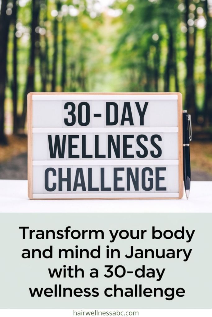 30-Day Wellness Challenges to Start the Year Right - Hair Wellness ABC